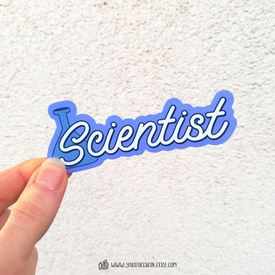 Scientist Science Waterproof Vinyl Laptop Sticker Graduation Gift Water ...
