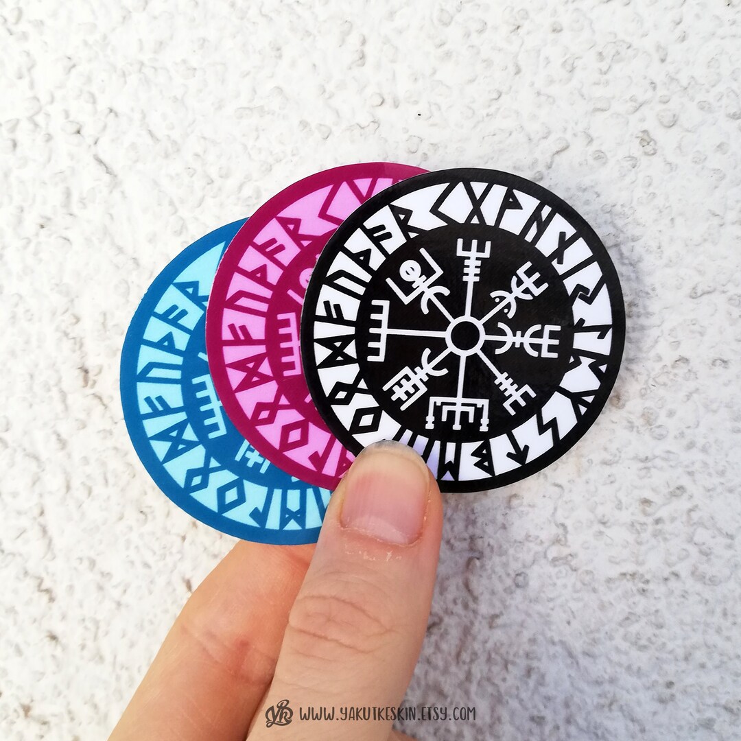 Vegvisir Viking Compass Waterproof Vinyl Sticker Laptop Decal Asatru ...