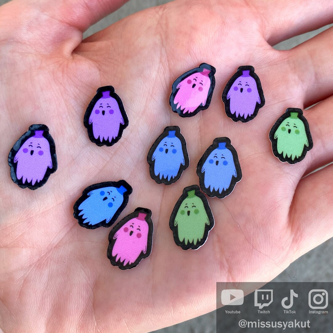 10 MINI Ghosts Halloween Sticker Pack, Pastel Halloween Decor ...