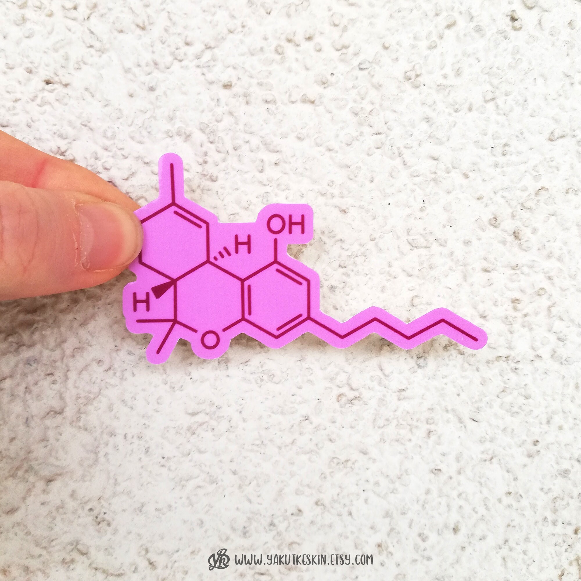 THC Sticker Chemical Structure Science Vinyl Laptop Sticker - Etsy UK