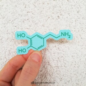 Dopamine Chemical Structure Science Vinyl Laptop Sticker - Etsy