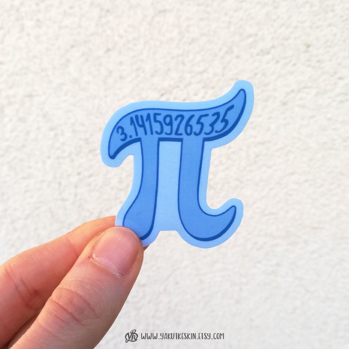 Pi sticker science math stickers waterproof vinyl pi day math | Etsy