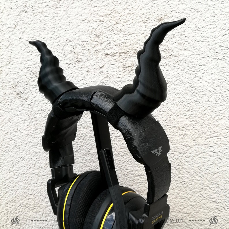 Gothic DEMON HORNS for Headphones, Dragon Horns, Devil Horns Goth Gamer ...