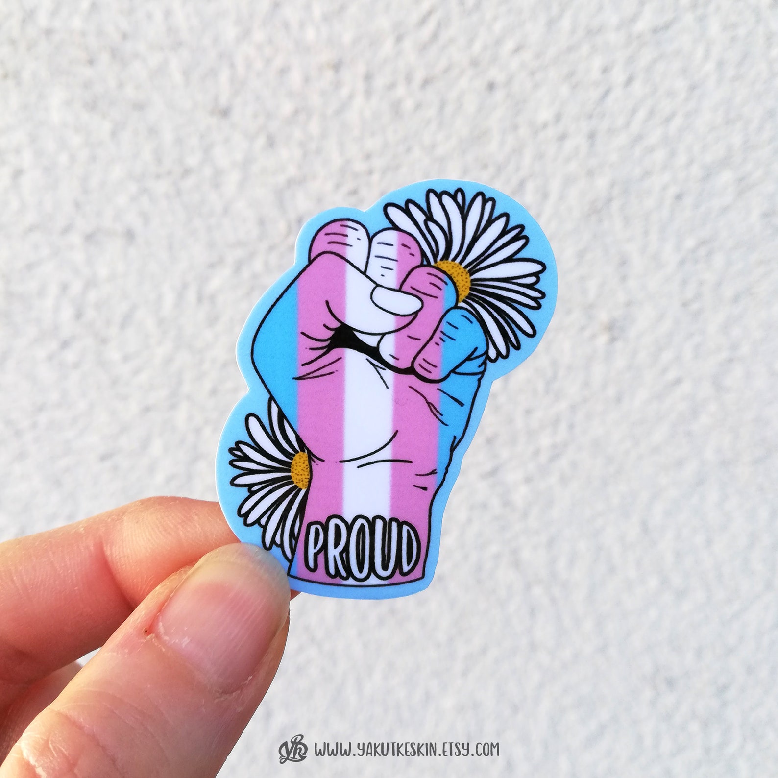 Transgender Trans Waterproof Vinyl Sticker Pride Flag Laptop | Etsy