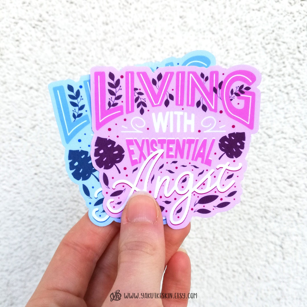 Aesthetic Anxiety Cute Waterproof Vinyl Laptop Sticker - Etsy