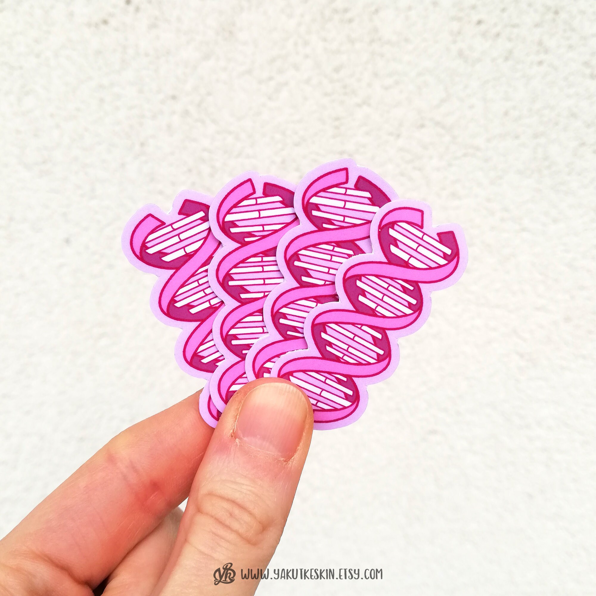 DNA Double Helix Waterproof Vinyl Laptop Science Sticker | Etsy