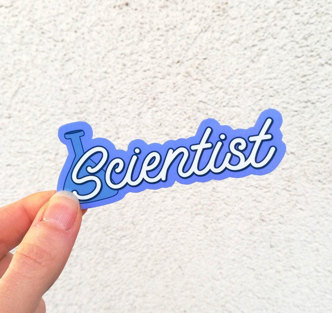 Scientist Science Waterproof Vinyl Laptop Sticker Graduation Gift Decal ...