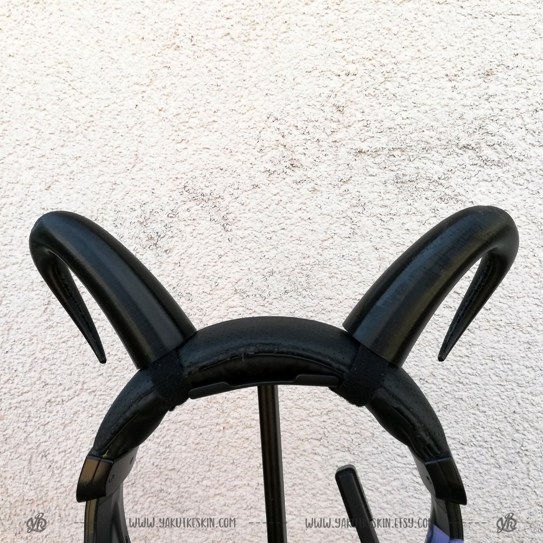 Wiccan GOAT HORNS for Headphones, Gothic Curved Satyr Horns, Satan Horn ...