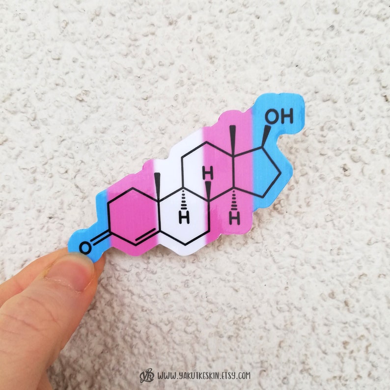 FTM Trans Testosterone Sticker Transgender Gifts Chemical - Etsy