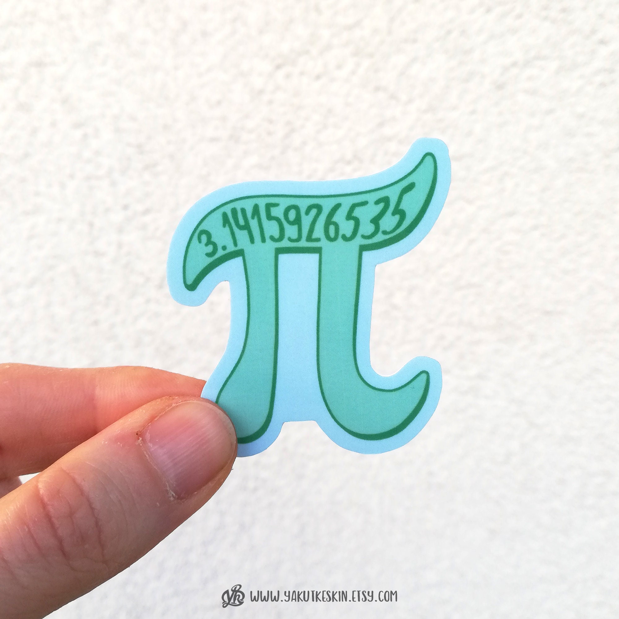 Pi sticker science math stickers waterproof vinyl pi day math | Etsy