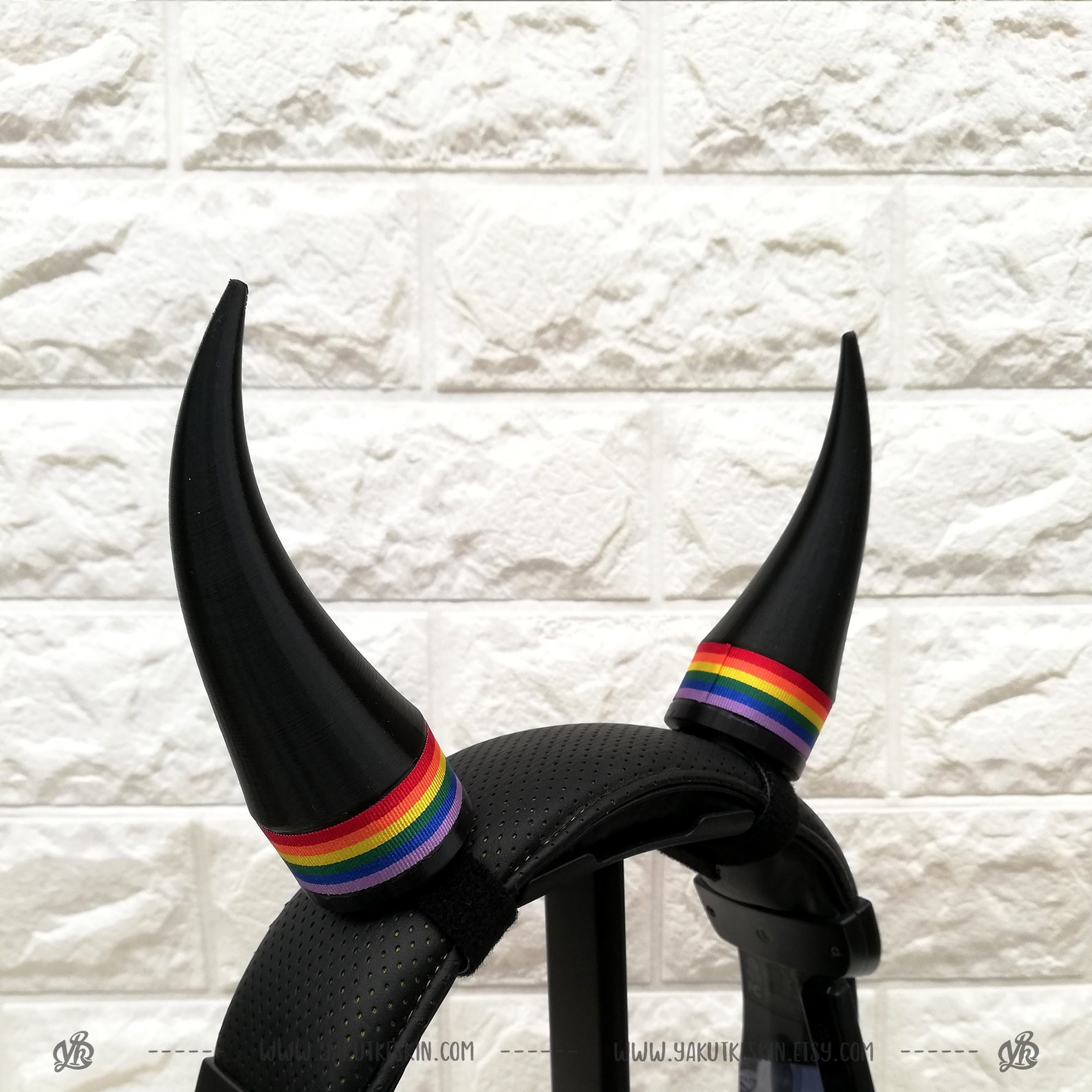 LGBTQ Rainbow HORNS for Headphones Pride Month Costume Horns - Etsy