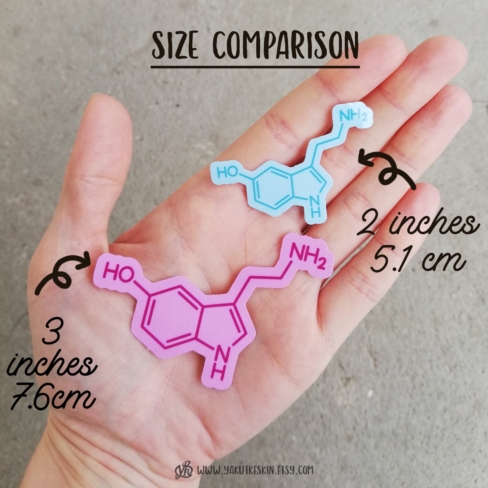 Serotonin Chemical Structure Science Vinyl Laptop Sticker - Etsy