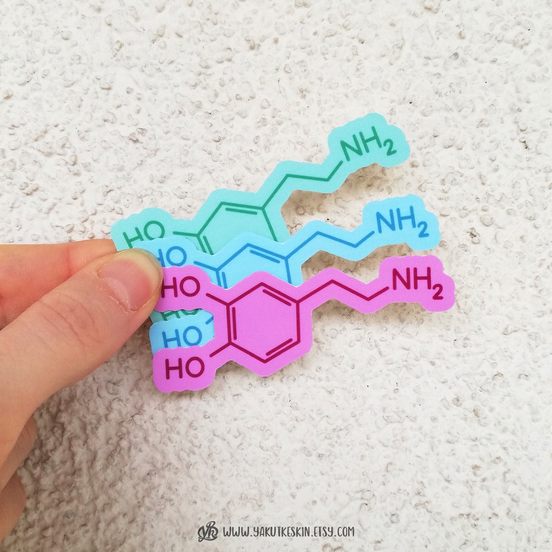 Dopamine Chemical Structure Science Vinyl Laptop Sticker - Etsy