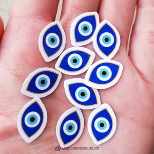 10 Mini Evil Eye Waterproof Vinyl Sticker Pack - Etsy