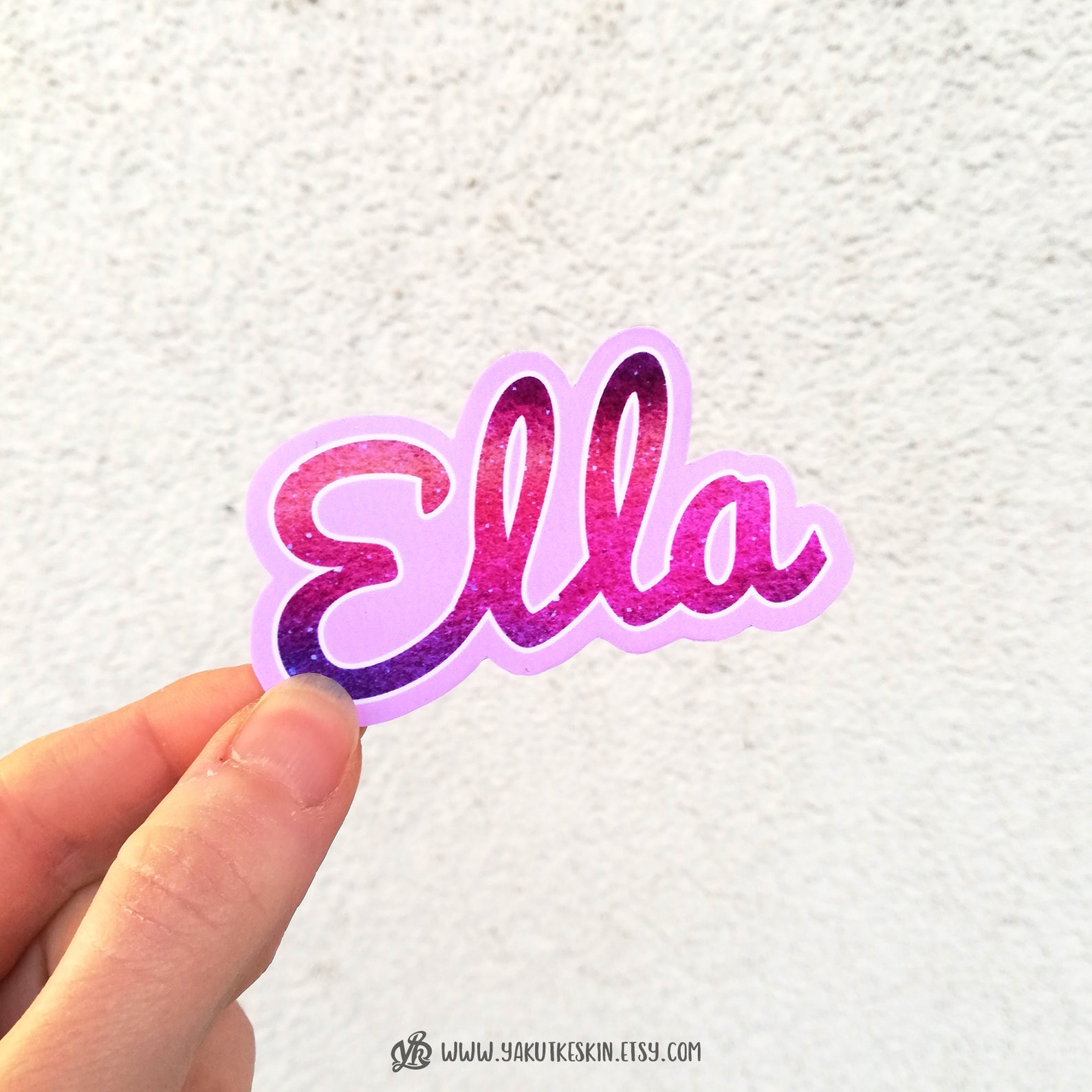 Cute Custom Name Stickers Waterproof Vinyl Sticker Aesthetic - Etsy