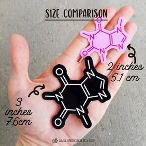 Caffeine Molecule Science Vinyl Laptop Sticker Waterproof Decal - Etsy
