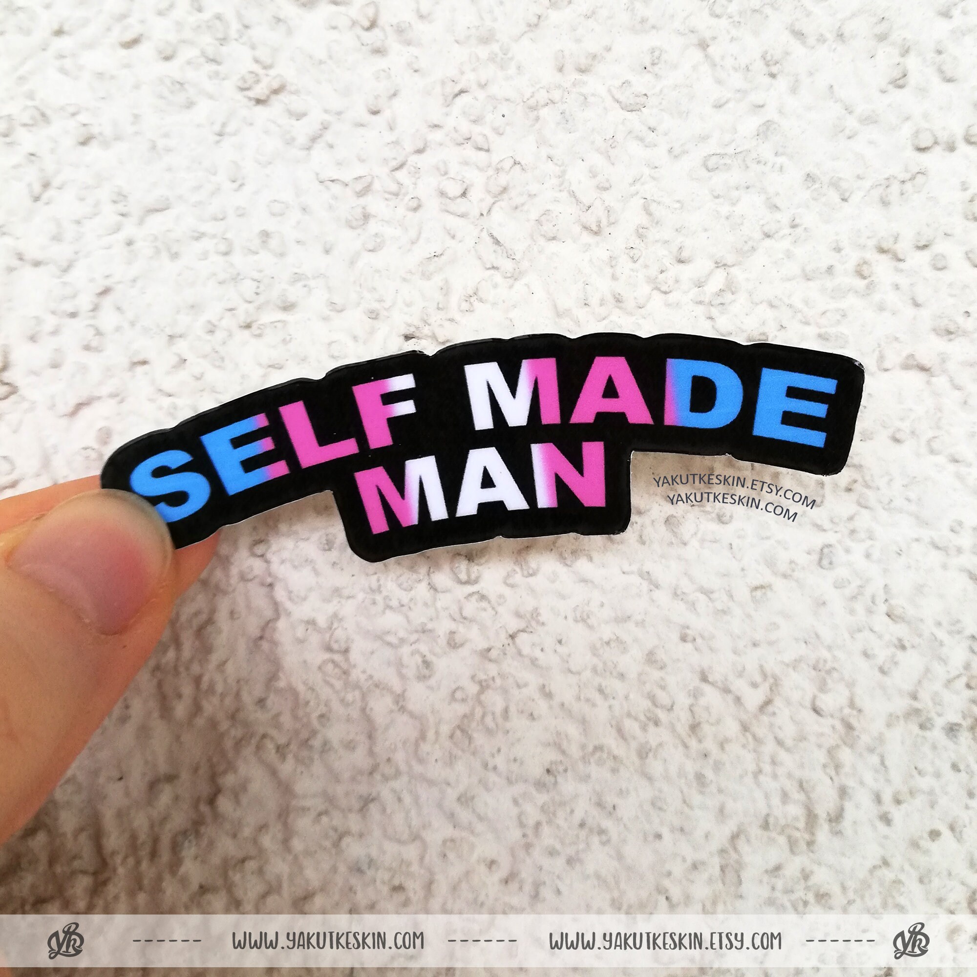 Self Made Man Transgender Stickers Waterproof Vinyl Pride Sticker for ...