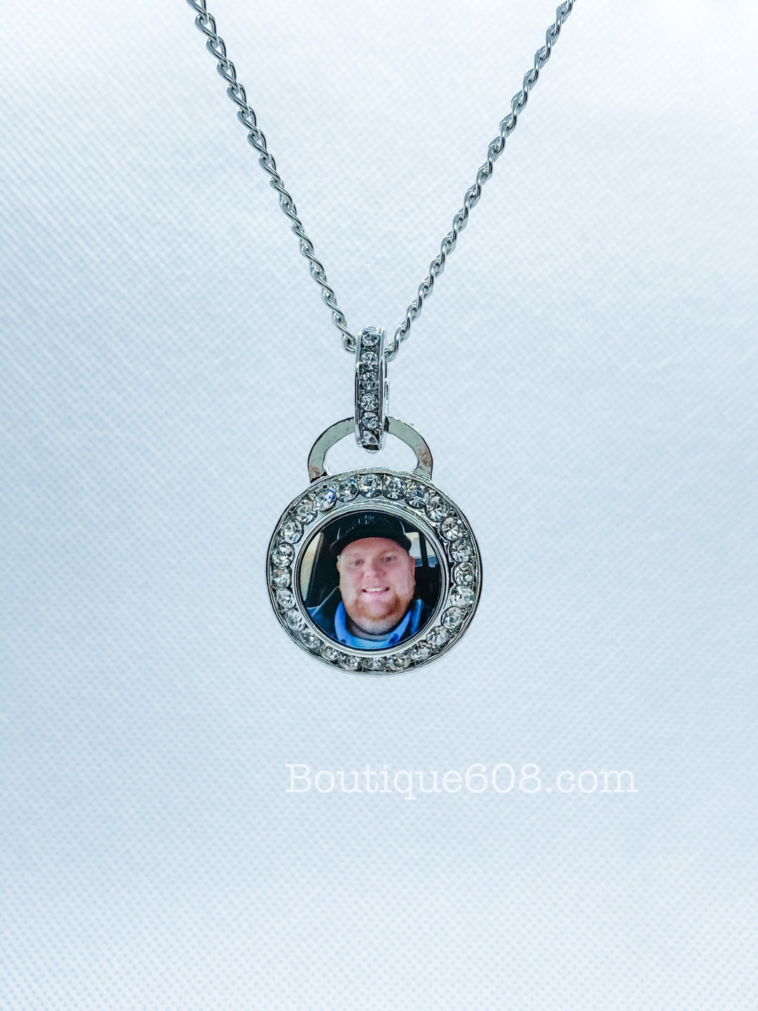 Circle Memorial Pendant - Etsy