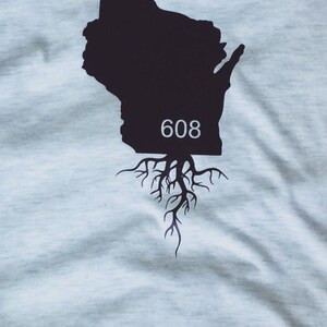Wisconsin Roots 608 area Code I Can Do Any State and Area Code. - Etsy