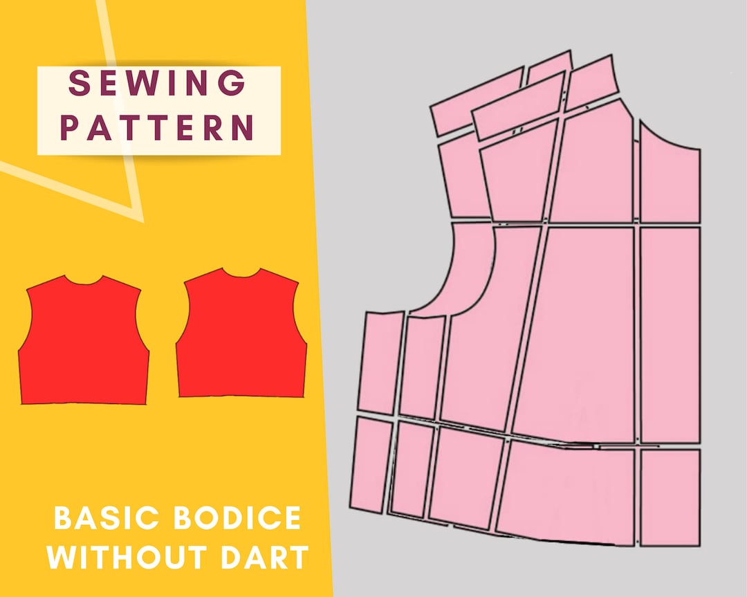 Basic Bodice Sewing Pattern: Women's Sizes XS-XL (PDF Pattern) - Etsy