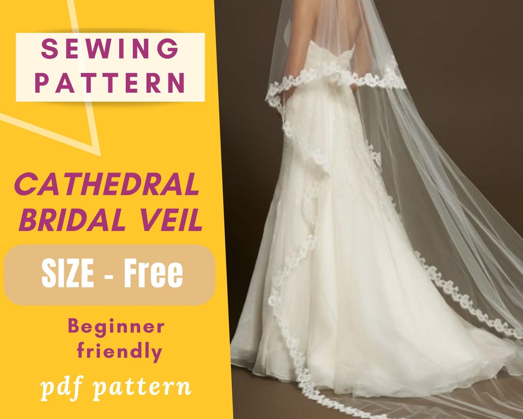 Cathedral Bridal Veil Sewing Pattern: DIY Wedding Veil (digital PDF) - Etsy