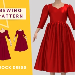 Smock Dress Sewing Pattern for Women Size XXS 2XL Pdf - Etsy Australia
