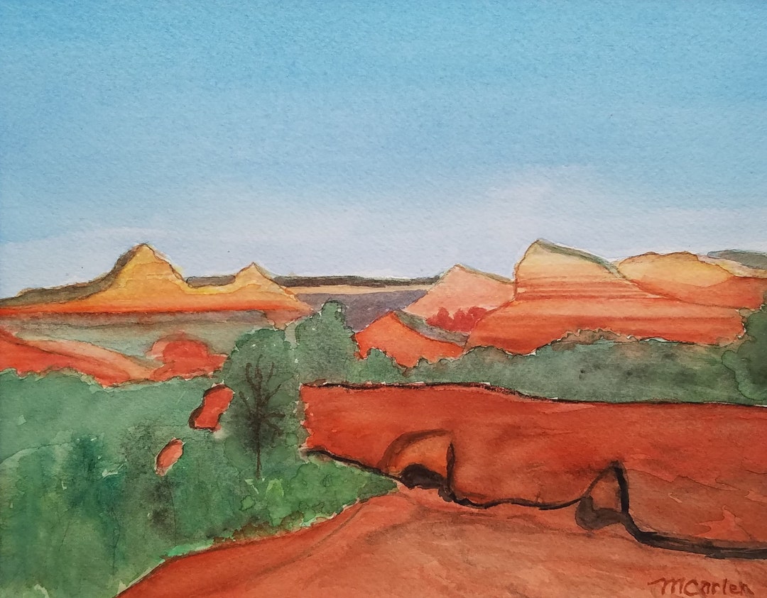 Sedona Painting, Red Rock Painting, Desert Painting, Bell Rock Painting ...