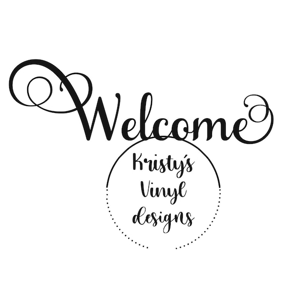 Welcome Cursive Font - Etsy