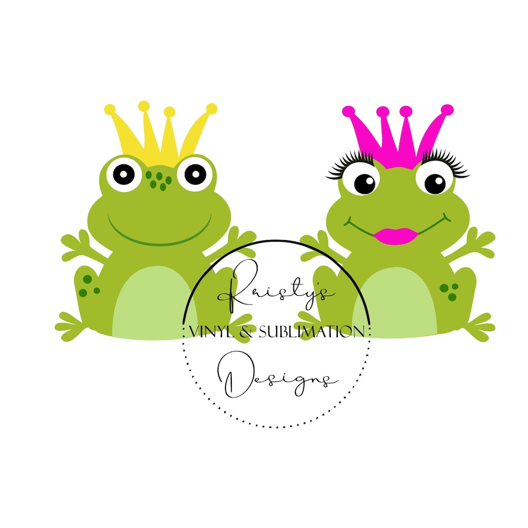 Frog Prince Princess Svg | Toddler Svg | Frog Svg | Frog Clipart ...