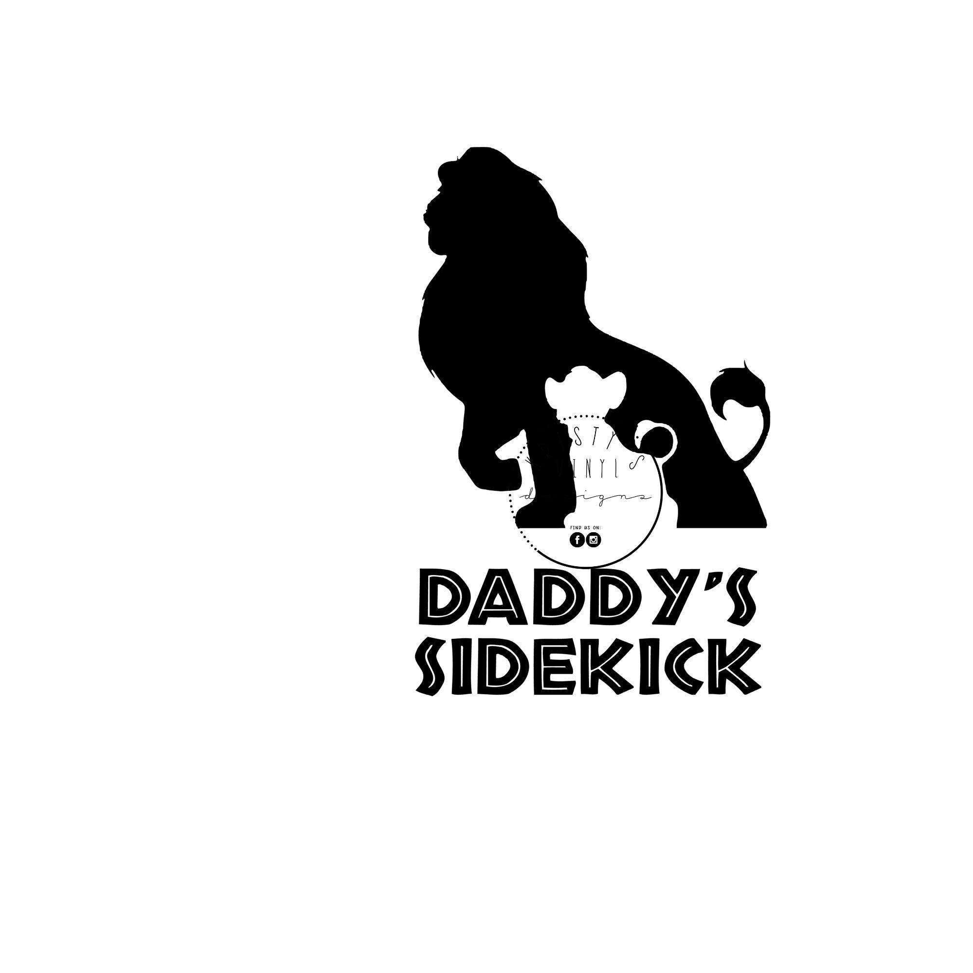 Daddy's Sidekick SVG PNG JPG digital download for Cricut | Etsy