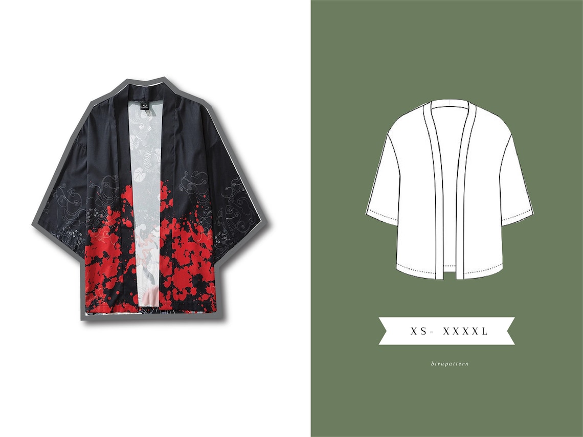 Kimono Unisex PDF Sewing Pattern - Etsy