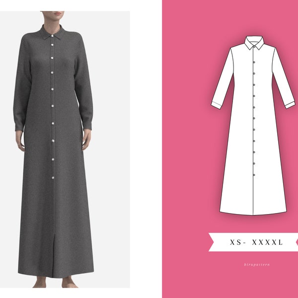 Modest Dress Pattern - Etsy