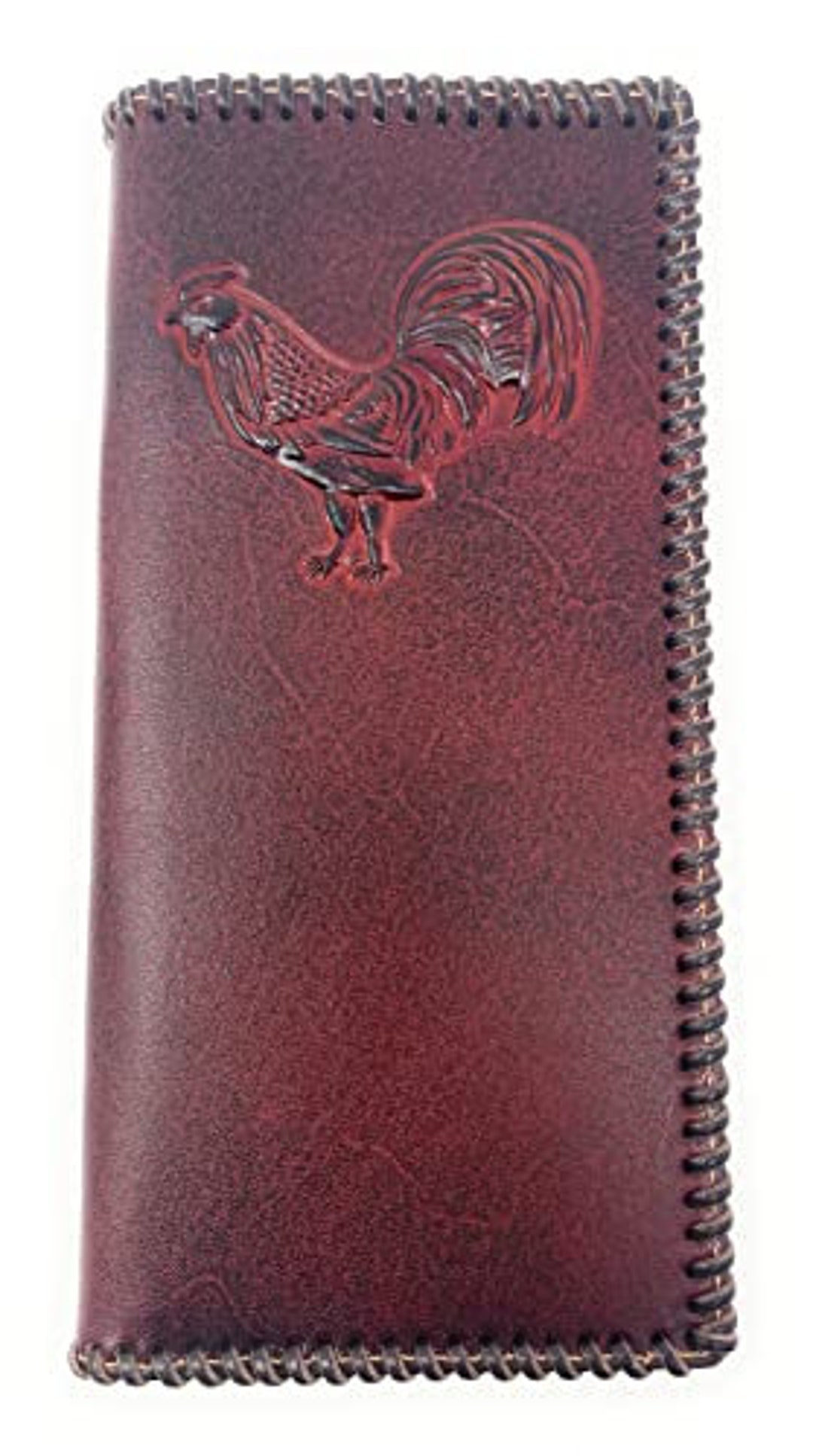 Premium Genuine Leather Print Rooster Wallet in 3 Colors - Etsy