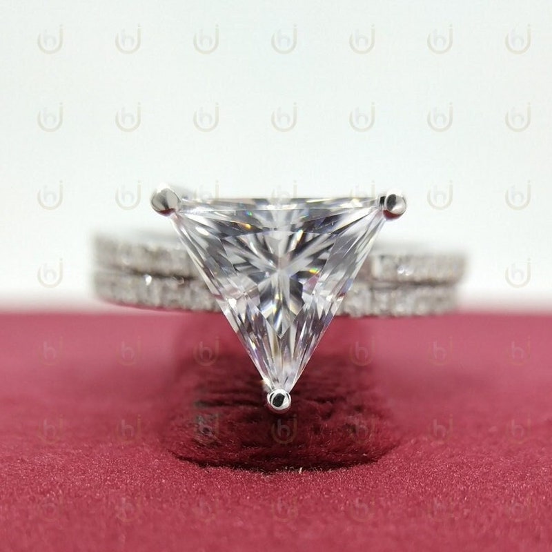 Trillion Cut Ring - Etsy