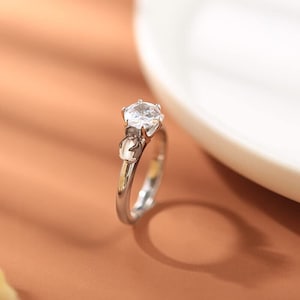 Penguin Engagement Ring, 2.00 Ct Round Cut Diamond Penguin Rings ...