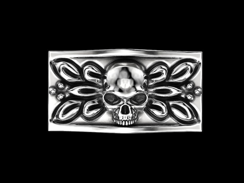 Mens Unique Skull Secret Compartment Ring Poison Ring Locket Ring Punk ...
