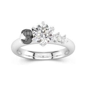 Penguin Engagement Ring, 2.00 Ct Round Cut Diamond Penguin Rings ...