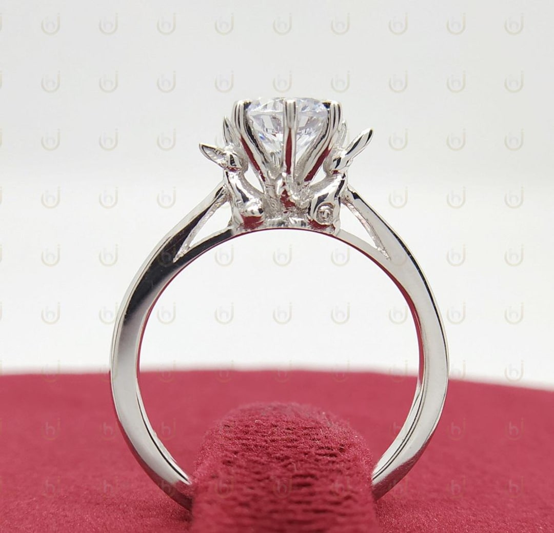 Rabbit Ring Rabbit Engagement Ring Bunny Ring Rabbit Ring Bunny ...