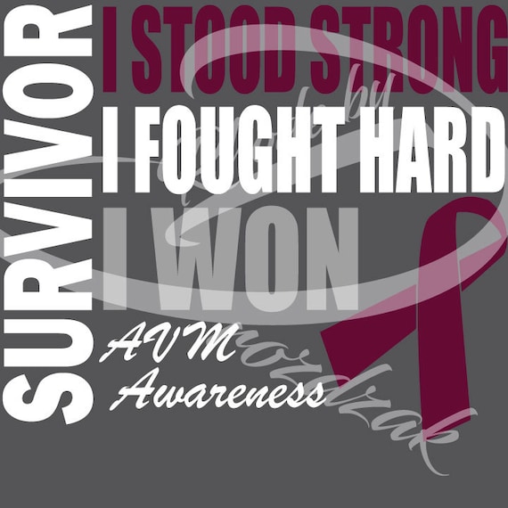 AVM Awareness SVG | Etsy