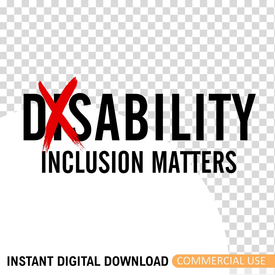 Disability Inclusion Matters PNG Vector Illustration - Special ...