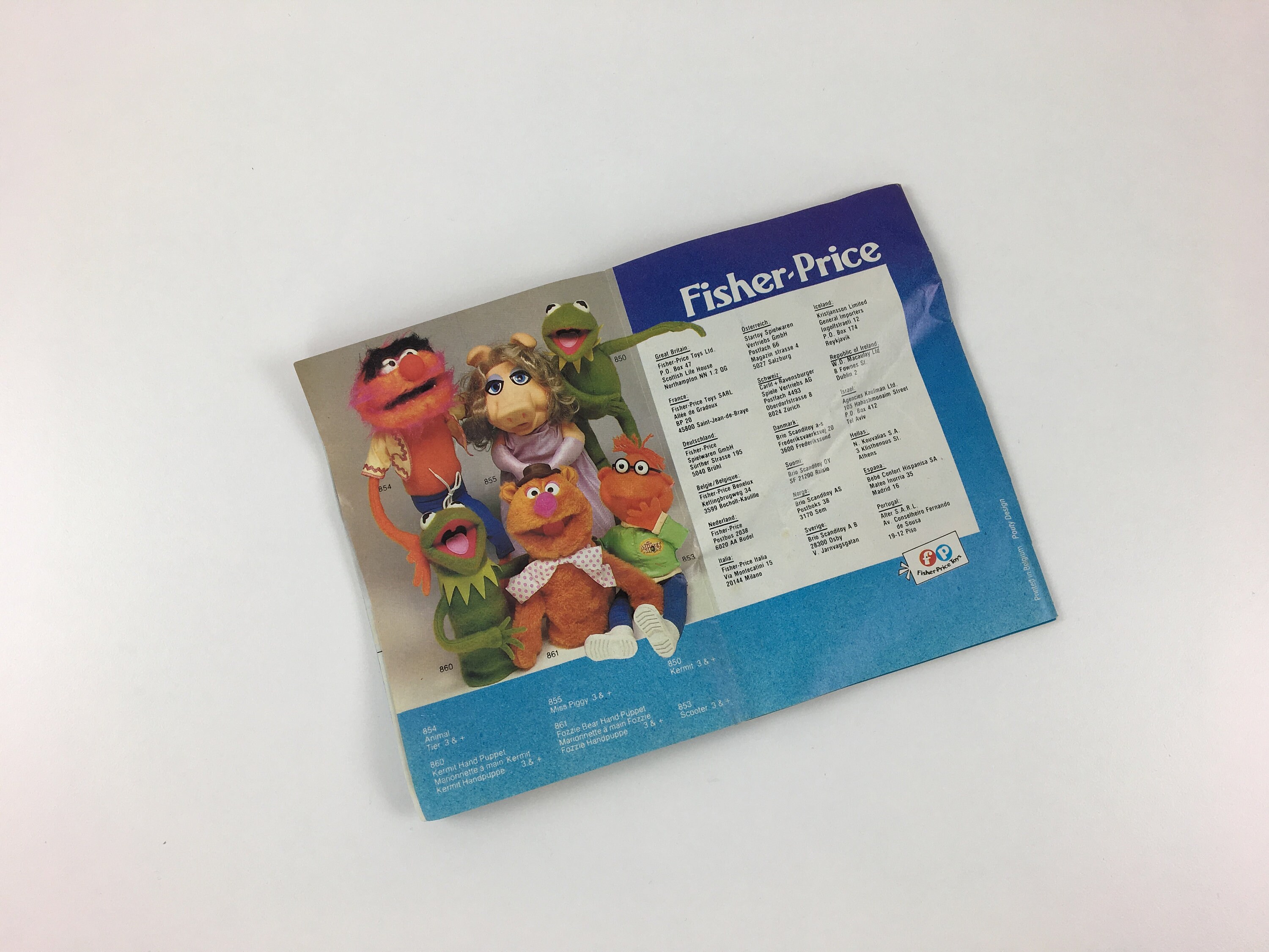 Vintage 1970s-1980s Fisher Price Catalog, in French, English and German ...