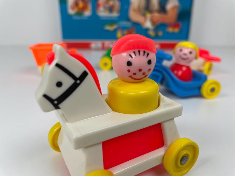 Vintage Fisher Price Play Family Little Riders # 656 With Box, Made in ...
