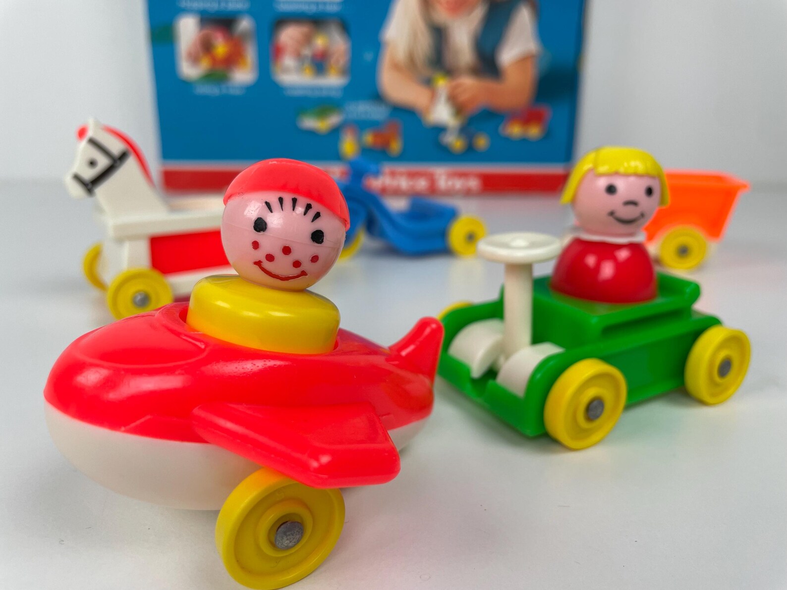 Vintage Fisher Price Play Family Little Riders # 656 With Box, Made in ...