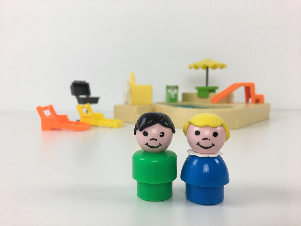Vintage Fisher Price Little People Swimming Pool 2526 With - Etsy