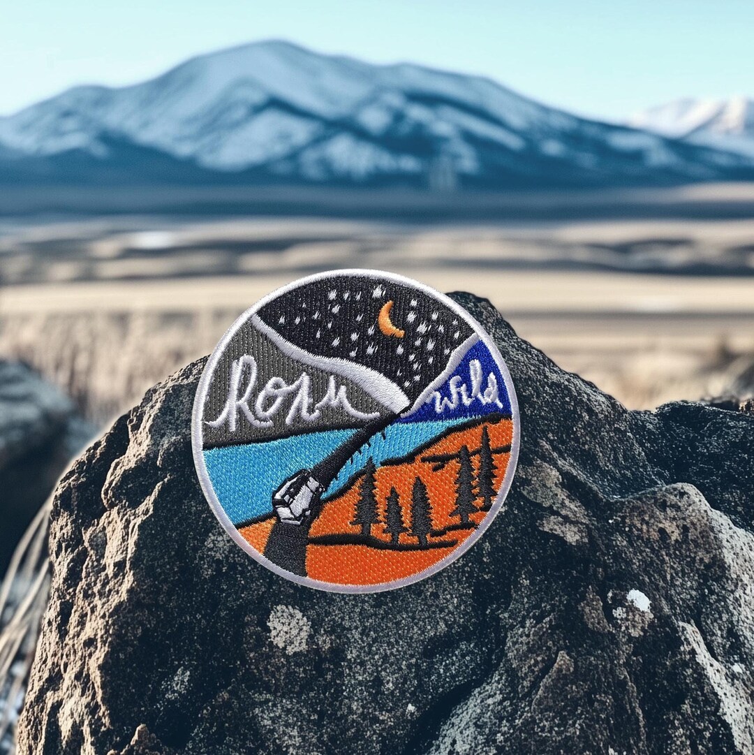 Travel Patch, Roam Wild Camper Hiking Iron on Patches - Outdoors ...