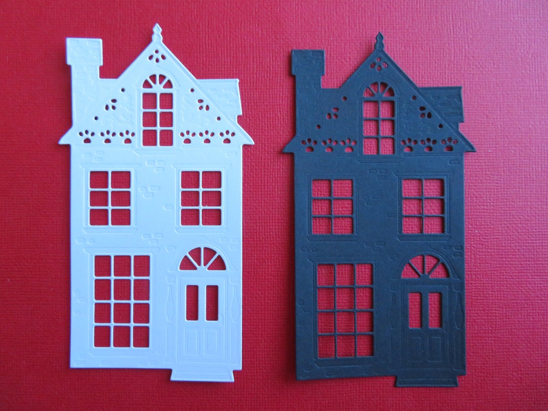 5 Winter Village Old Town House Die Cuts - Etsy