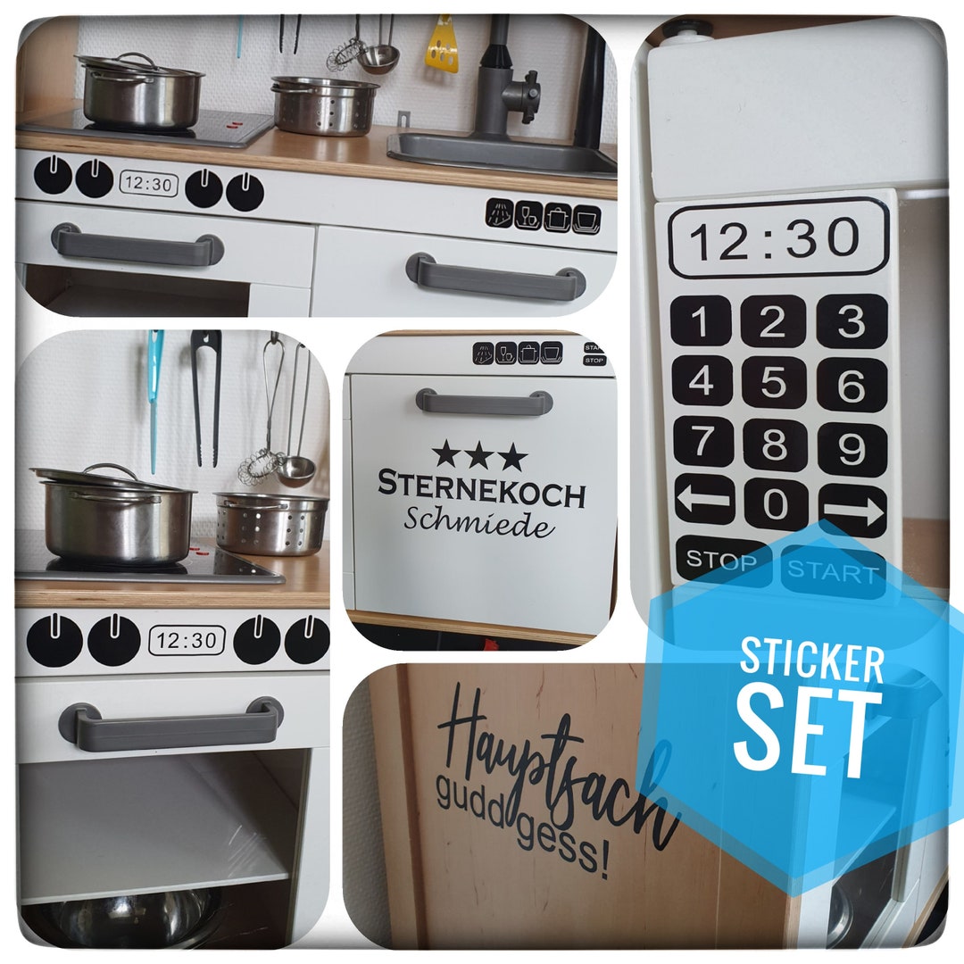Play Kitchen Sticker Set 5 Stickers for E.g. IKEA Duktig Play Kitchen ...