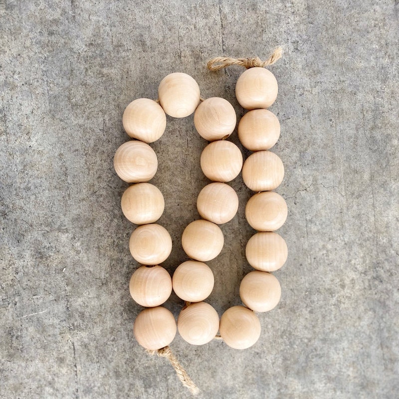 Large Wood Beads - Etsy