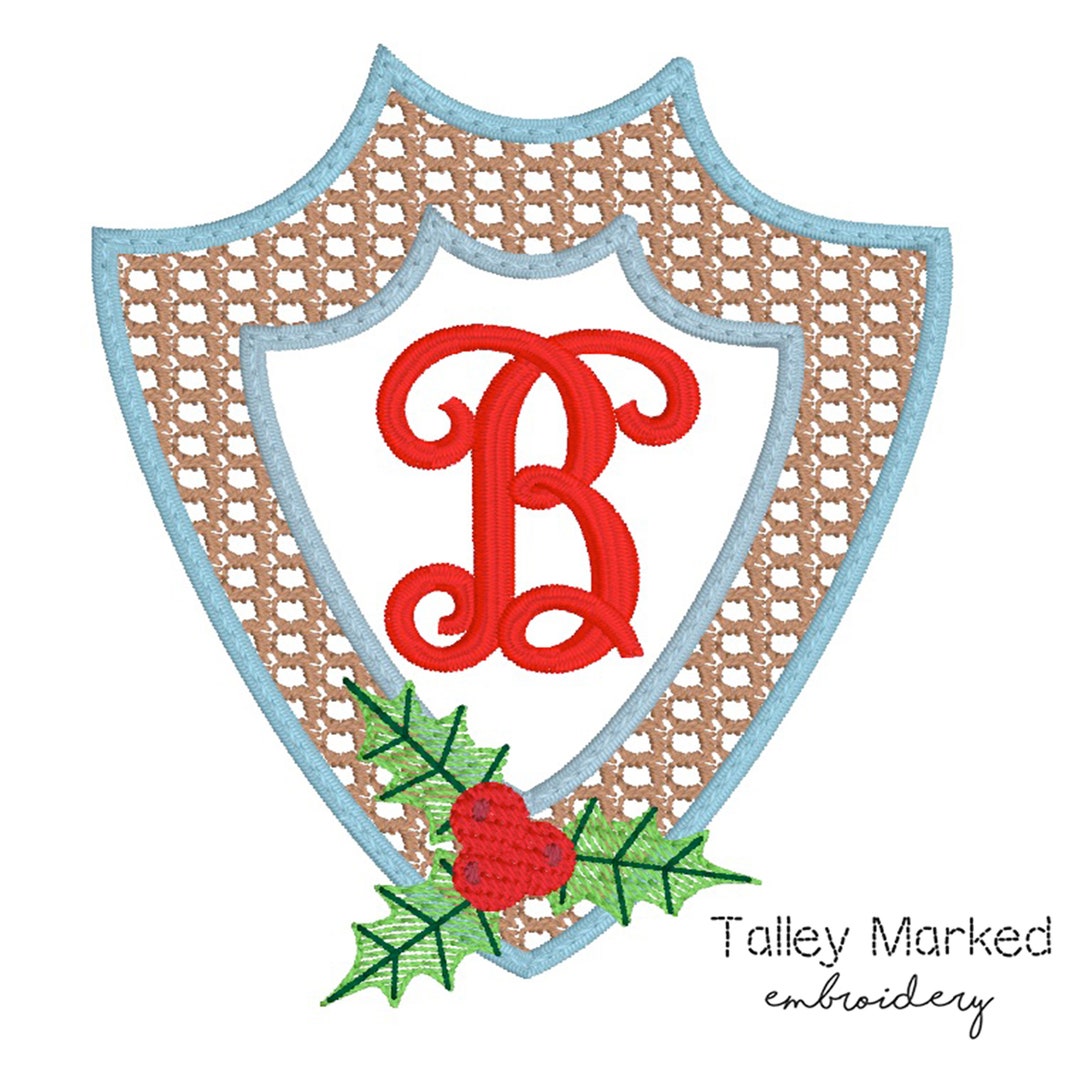 Caning Classic Monogram Christmas Frame - Etsy
