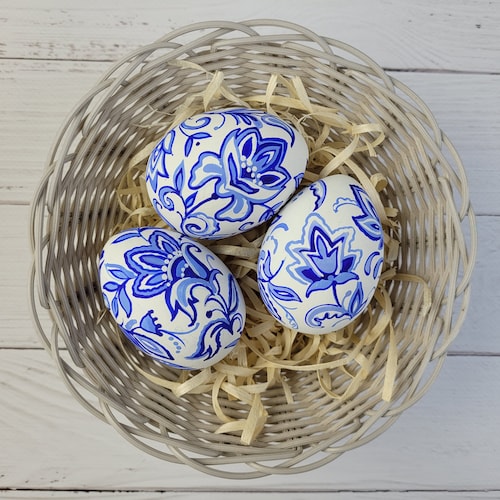 Custom Painted Wooden Easter Eggs - Etsy